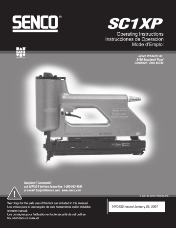 Senco SC1XP Senclamp Owner Manual | Manualzz