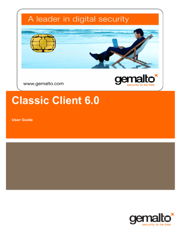 Gemalto Classic Client 6.0 User Guide | Manualzz