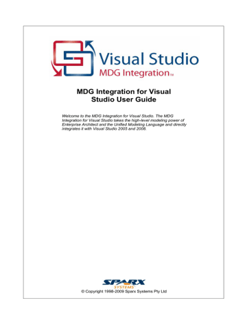 MDG Integration Visual Studio User Guide | Manualzz