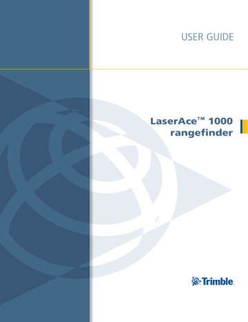 Trimble LaserAce 1000 Rangefinder User Guide | Manualzz