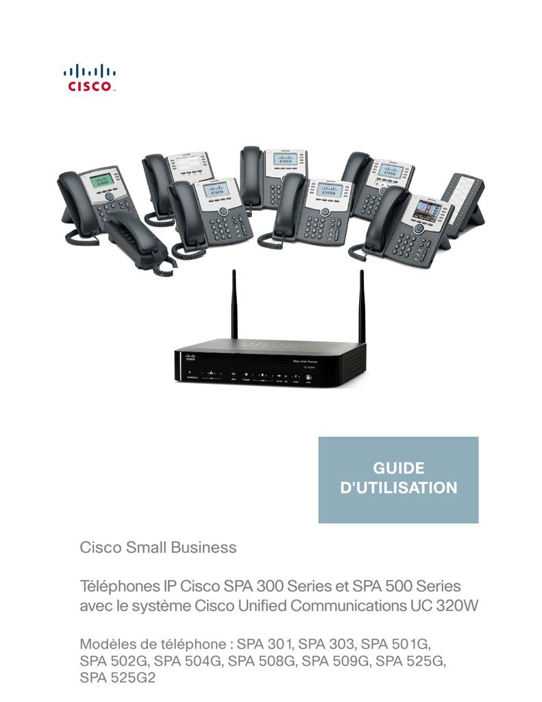 Cisco SPA525G2 5-line IP Phone Ip Phone Mode d'emploi | Manualzz