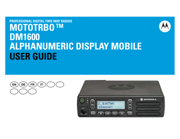 MOTOTRBO DM1600 User Guide | Manualzz
