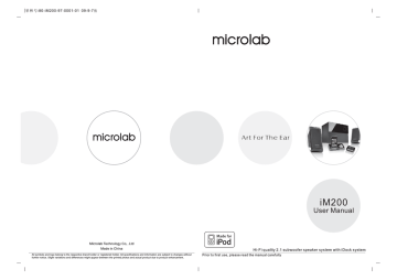 Microlab Speaker System iM200 User Manual | Manualzz