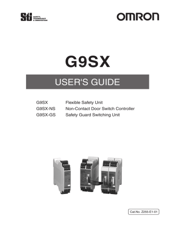 Omron G9SX-GS User manual | Manualzz
