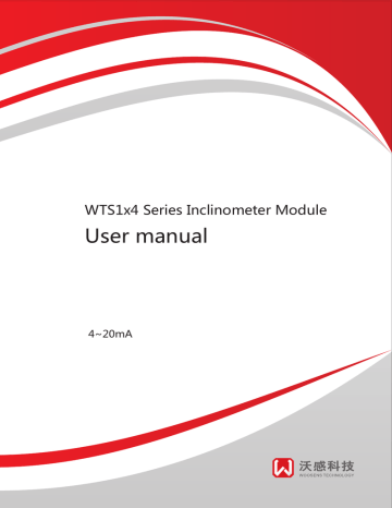 Inclinometer module WTS1x4 Series - User manual | Manualzz