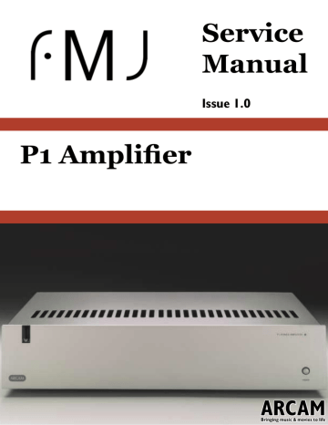 Arcam P1 Power Amplifier Service Manual | Manualzz