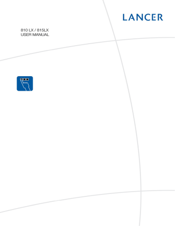 lancer 815 LX User manual | Manualzz