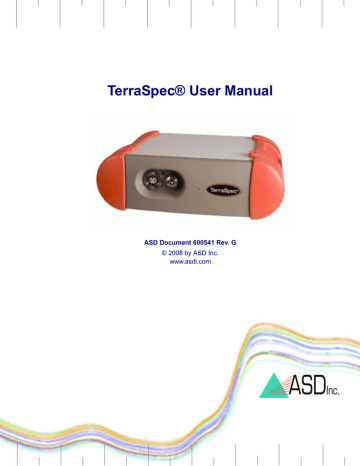TerraSpec Spectrometer User Manual | Manualzz