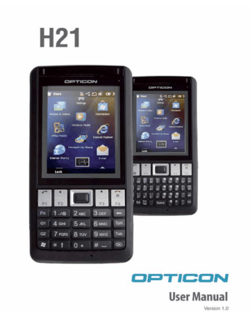 Opticon H21 User manual | Manualzz