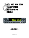 Garmin GTX 330 330, GTX 330 330D Installation Manual | Manualzz