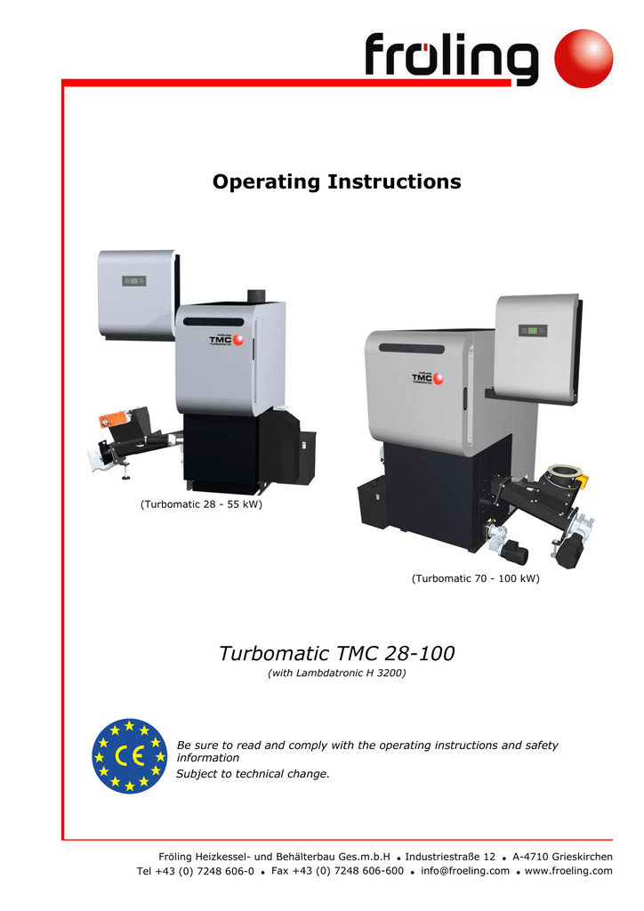 Froling Turbomatic 28 - 55 kW Operating Instructions Manual | Manualzz