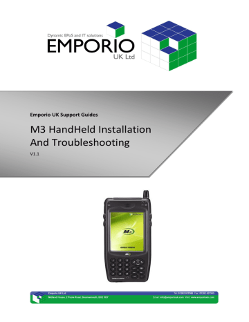 Handheld Scanner M3 HandHeld User Guide | Manualzz