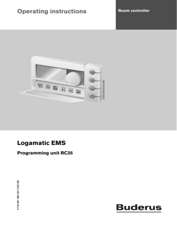 Buderus Logamatic EMS RC35 Owner Manual | Manualzz