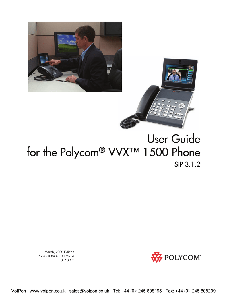 Polycom VVX 1500 Series User manual | Manualzz