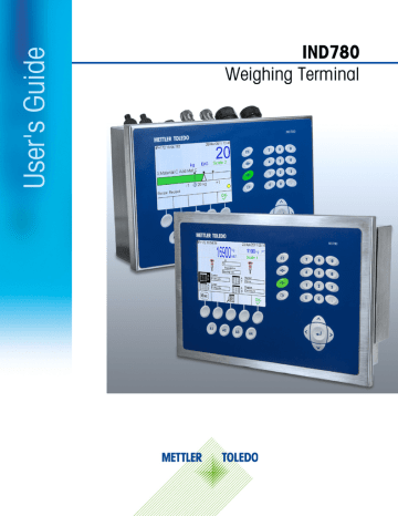 Weighing Terminal IND780 User's Guide | Manualzz
