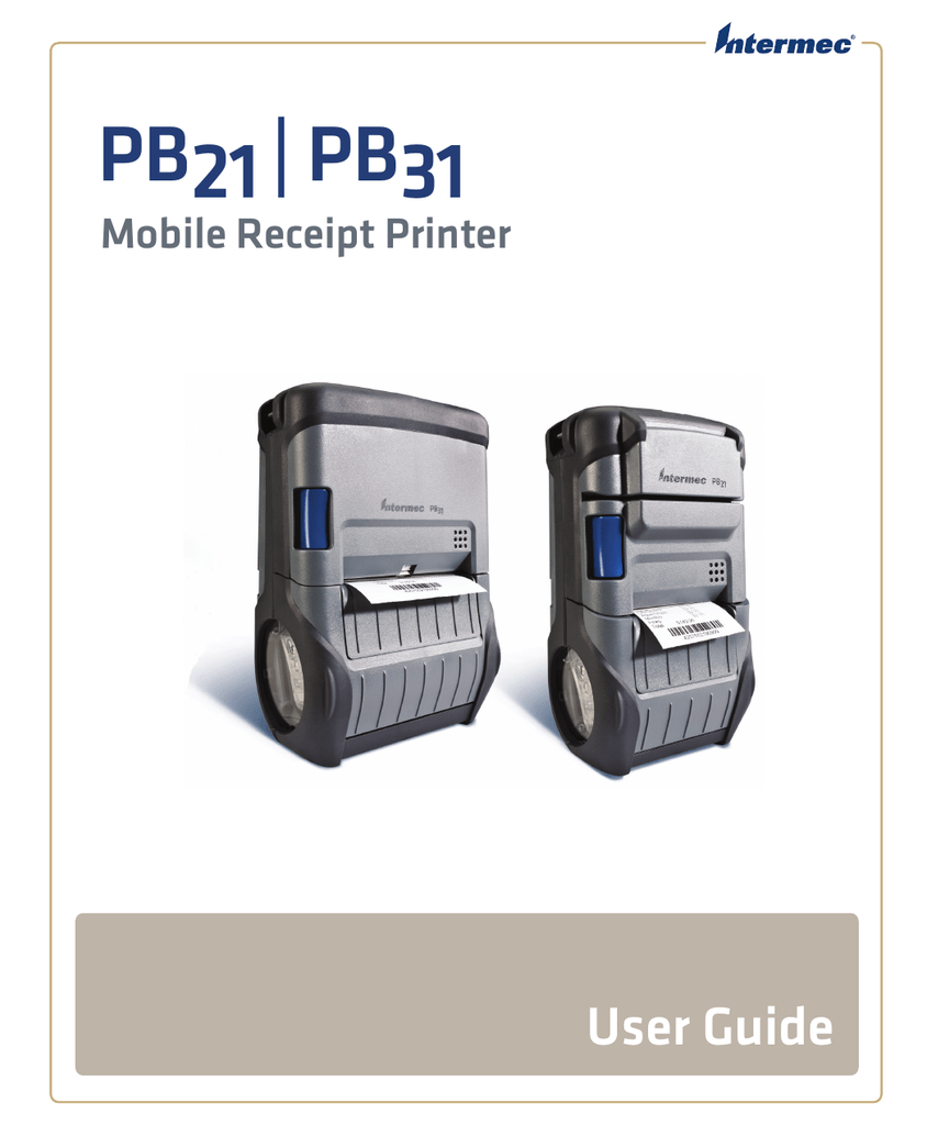 Intermec PB21 User manual | Manualzz
