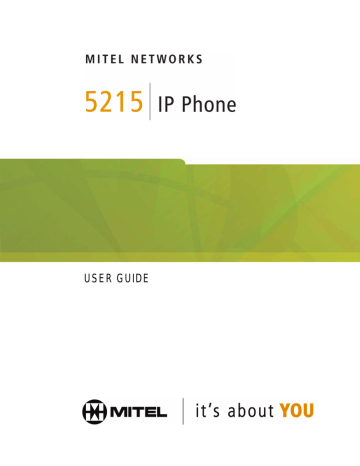 5215 IP Phone User Guide | Manualzz