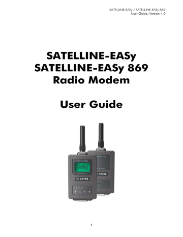 Satel SATELLINE-EASy User manual | Manualzz