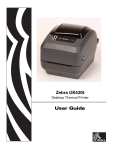 Zebra GK420t User Guide - Desktop Thermal Printer | Manualzz