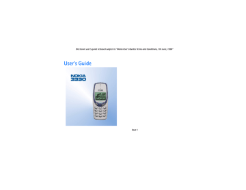 Nokia 3330 User's Guide | Manualzz