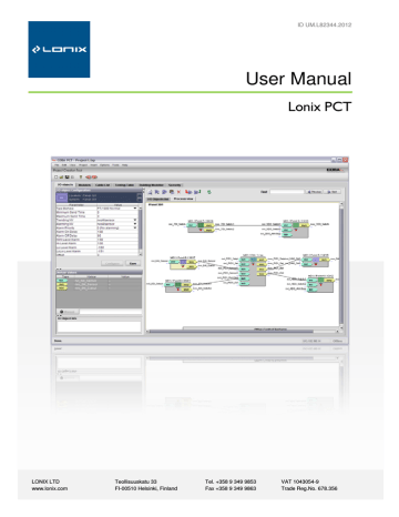 Lonix Project Creation Tool PCT User Manual | Manualzz