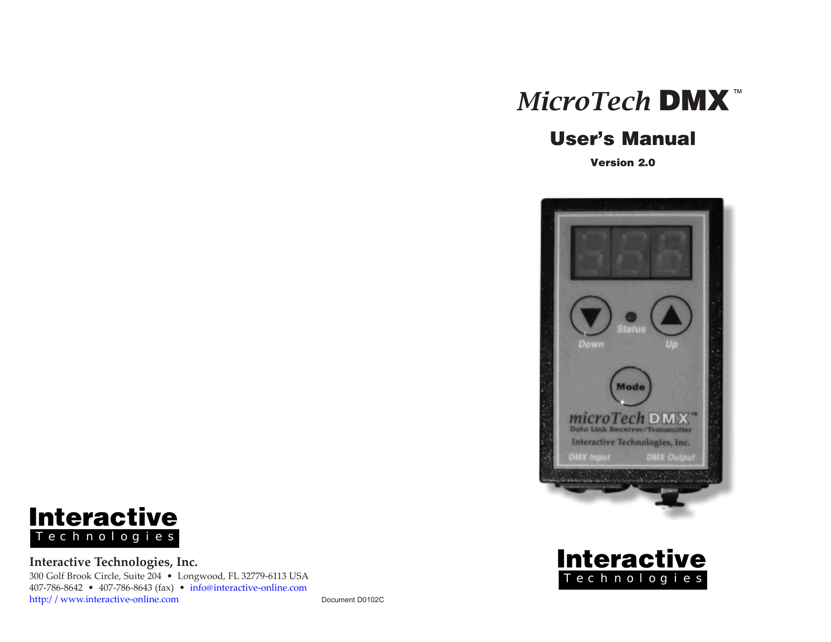 MicroTech User's Manual Version 2.0 | Manualzz