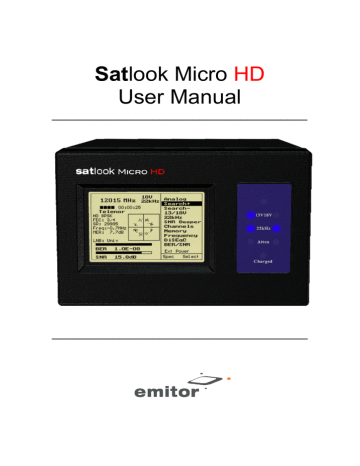 emitor Satlook Micro HD User manual | Manualzz