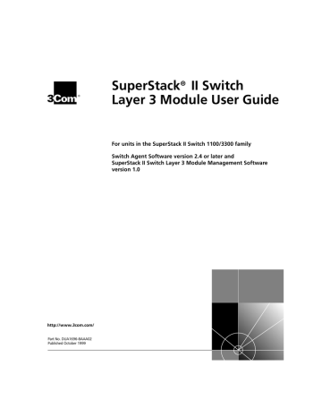 3com SuperStack II 1100 User manual | Manualzz