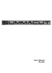 SummaCut D60, D120 User's Manual | Manualzz