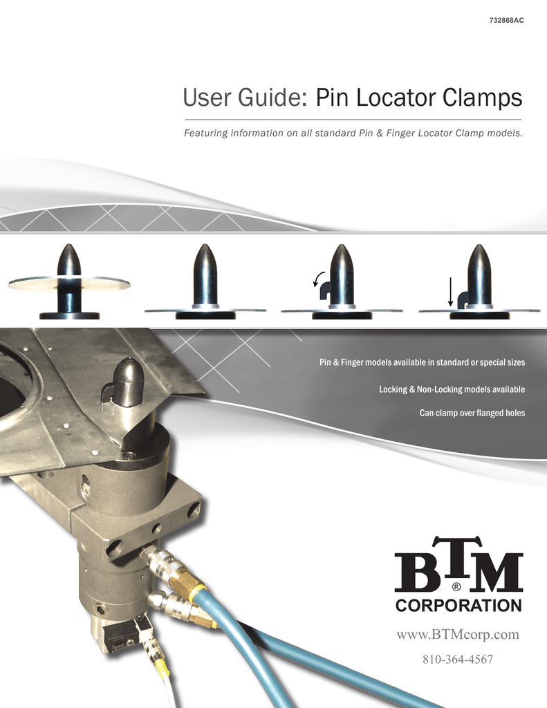 User Guide: Pin Locator Clamps | Manualzz