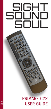 Primare C22 Remote Control User manual | Manualzz