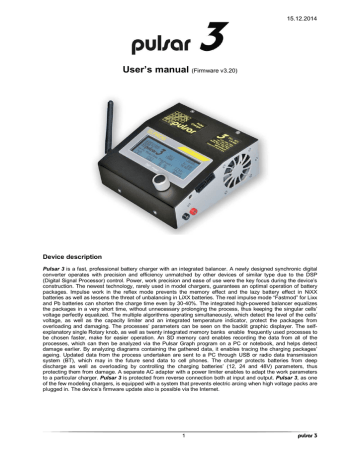 Pulsar 3 User manual | Manualzz