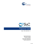 Cypress PSoC Programmer User Guide | Manualzz