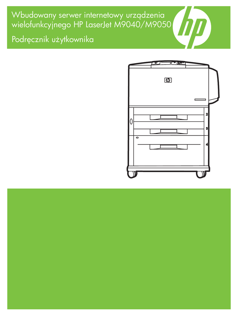 HP LaserJet M9040/M9050 Multifunction Printer series instrukcja | Manualzz