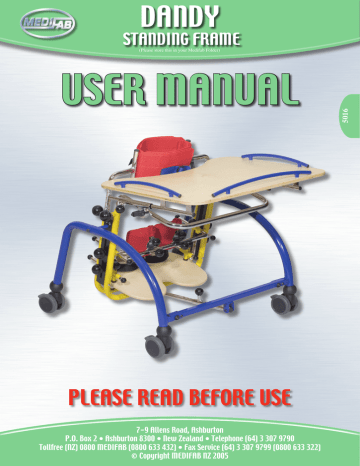 Standing Frame DANDY User Manual | Manualzz