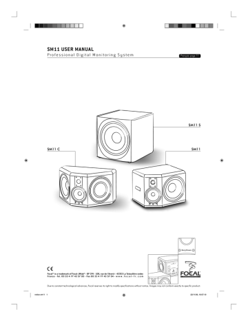 Focal SM11 Owner Manual | Manualzz