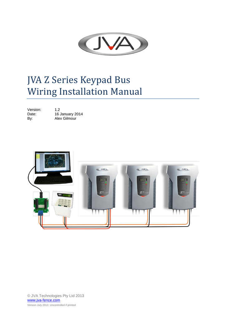 JVA Z Series Keypad Bus Wiring Installation Manual | Manualzz