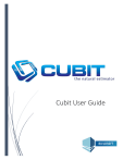 Cubit User Guide - Estimating Software | Manualzz