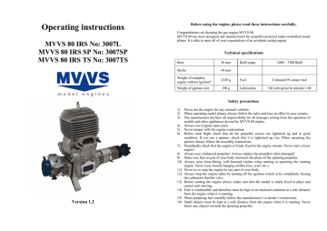 MVVS 80 IRS - V1.2 Operating instructions | Manualzz