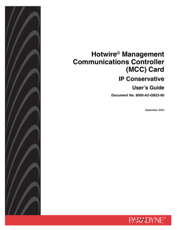 Paradyne MCC Card User's Guide | Manualzz