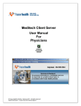 Meditech Order Entry Manual: AI Chat & PDF Access | Manualzz