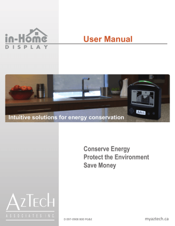 Aztech In-Home Display User Manual | Manualzz