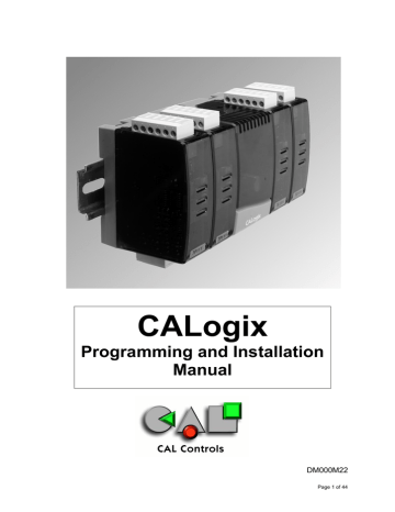 CALogix Controller DM000M22 Manual | Manualzz