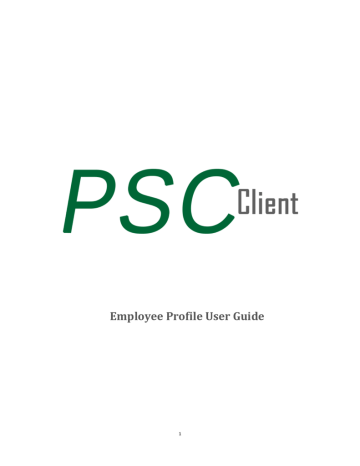 Employee Portal PSC Client User Guide | Manualzz