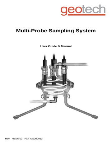 Geotech Multi Probe Sampling System User Guide & Manual | Manualzz