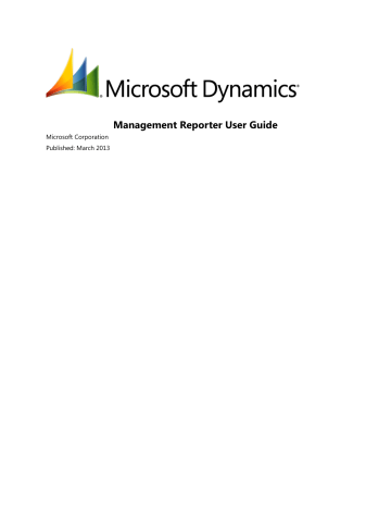 Management Reporter User Guide | Manualzz