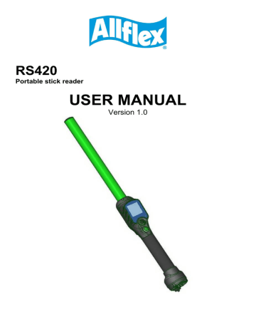 Allflex RS420 User manual | Manualzz