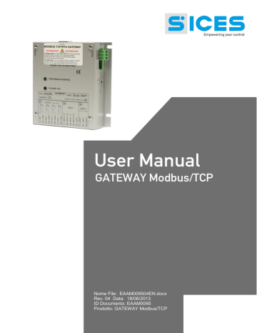 GATEWAY Modbus/TCP User Manual | Manualzz