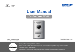 Commax DRC-40K - User manual, Owner's manual