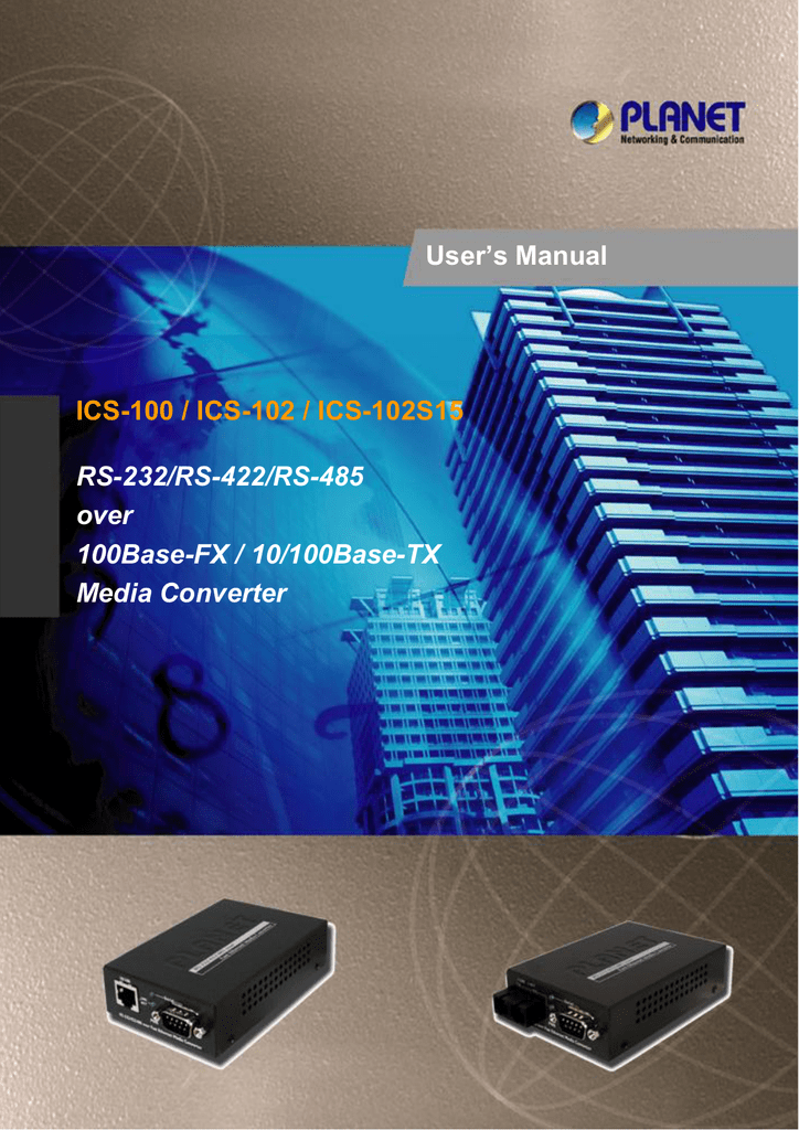 PLANET ICS-100 User's manual | Manualzz